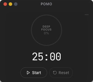 Pomo - Minimalist Pomodoro Timer for macOS
